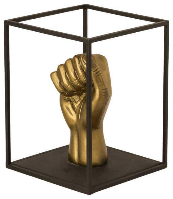Bronze Fist Modern Home Decor Unique Table Top Decor Home Decorative ...