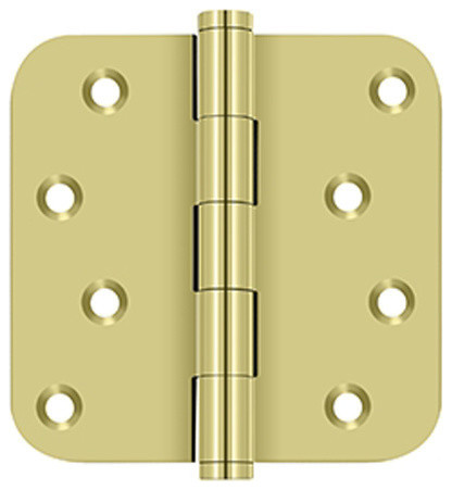 CSB44R5-RZ 4" x 4" x 5/8" Radius Hinge / Zig-Zag, Lifetime Brass ...