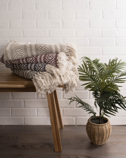 DII Stone Adobe Stripe Throw - Transitional - Throws - by Design ...