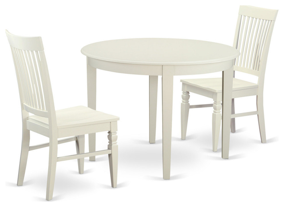 3 Pc Table And Chair Set For 2-Dinette Table And 2 Kitchen Chairs ...