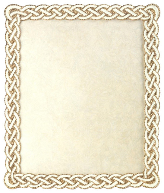 Jay Strongwater Liam Braided Frame - Traditional - Picture Frames - by ...