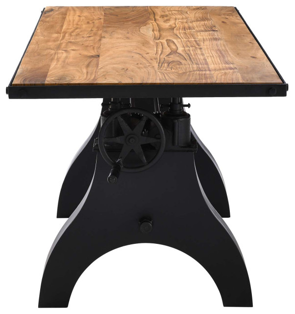 Genuine 60" Crank Adjustable Height Dining Table and Computer Desk ...