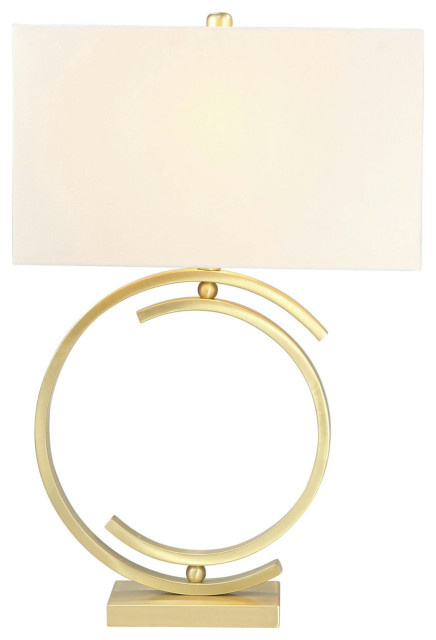 Metal 29" Cc Table Lamp, Brushed Gold - Contemporary - Table Lamps - by ...