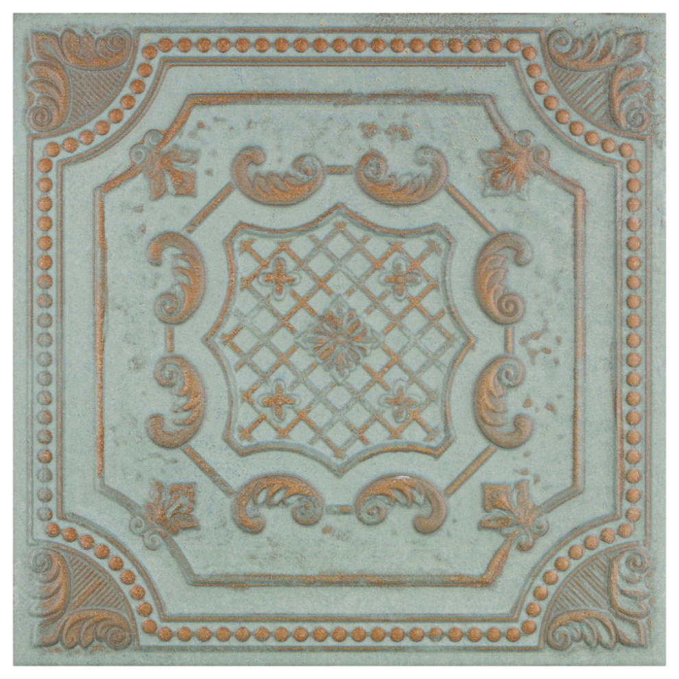 Fitz Green Ceramic Wall Tile - French Country - Wall And Floor Tile ...