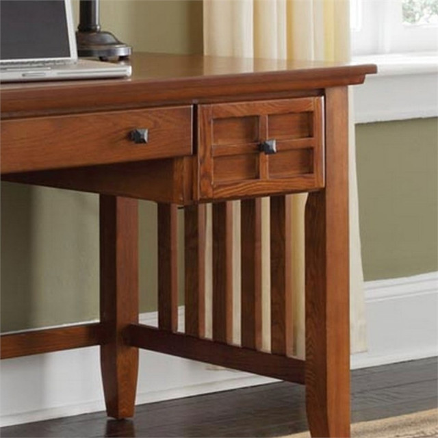 Catania Modern / Contemporary Wood Executive Desk in Brown Finish ...