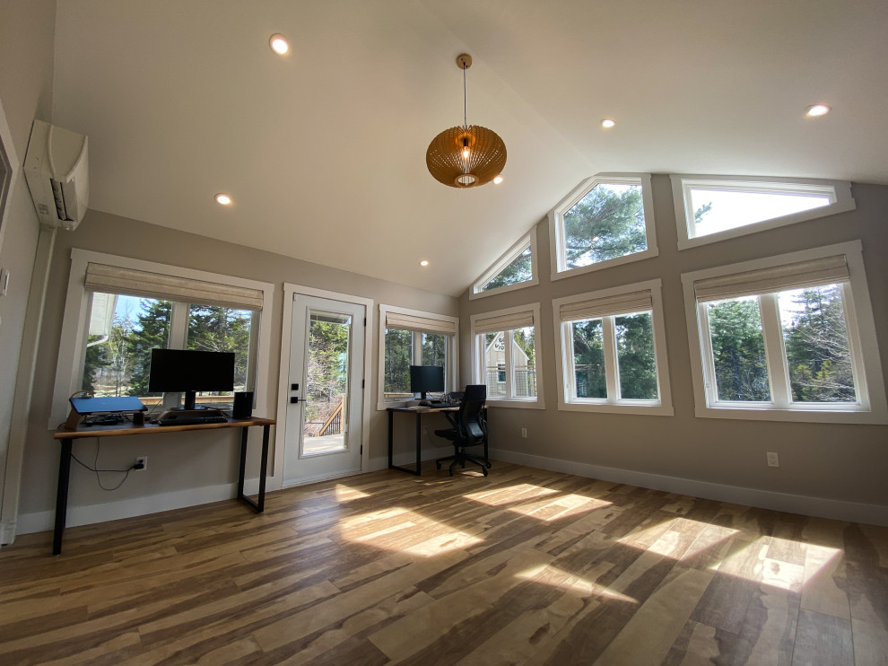 Sunroom Addition + Home Office + Workspace + Deck | Fall River, Nova ...