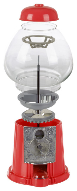 Vintage Gumball Machine 11" Retro-Style, Coin-Operated - Modern ...