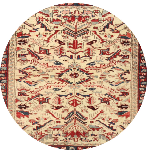 Ahgly Company Indoor Rectangle Traditional Area Rugs, 3' Round ...