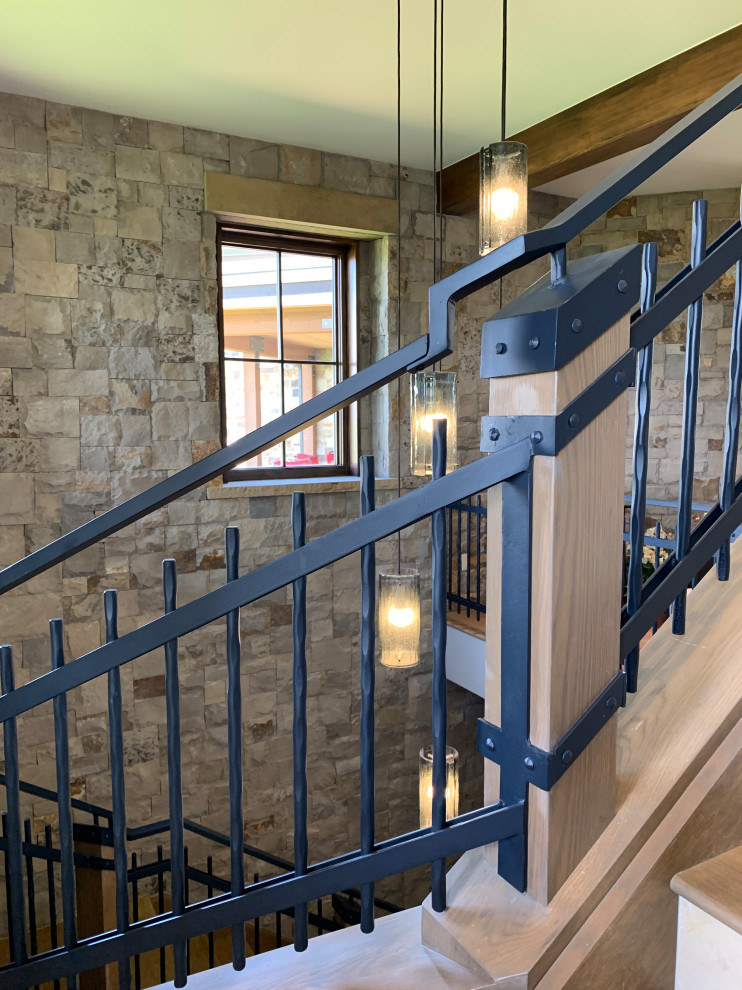 Mountain Chalet meets City - Rustic - Staircase - Denver - by PC ...