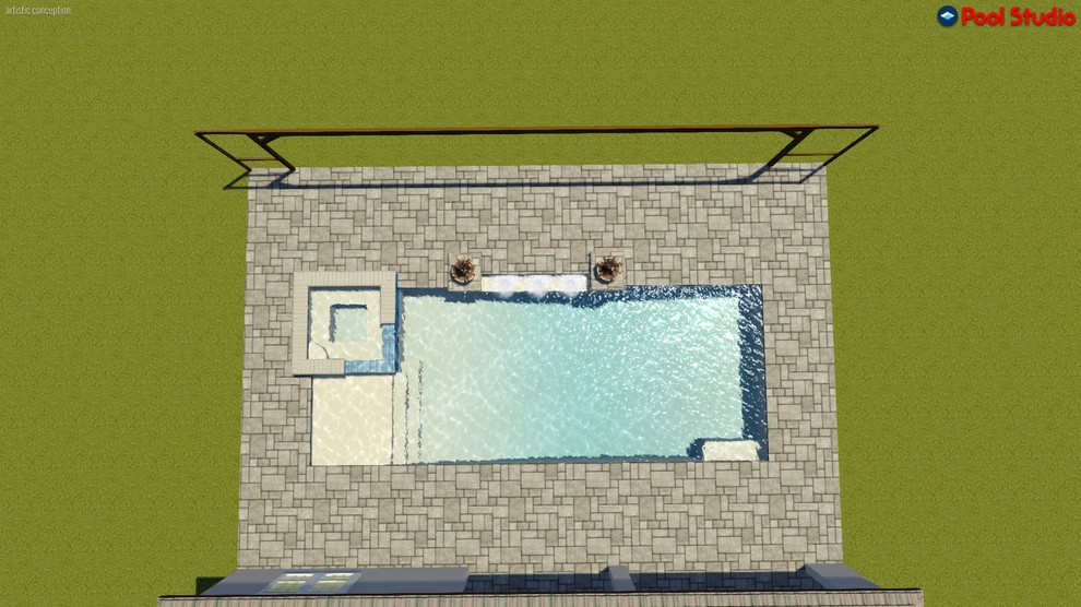 Which orientation relative to the house should I install our pool?