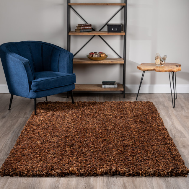 Addison Alpha Lavish Variegated Shag Area Rug, 3'6"x5'6" - Contemporary ...