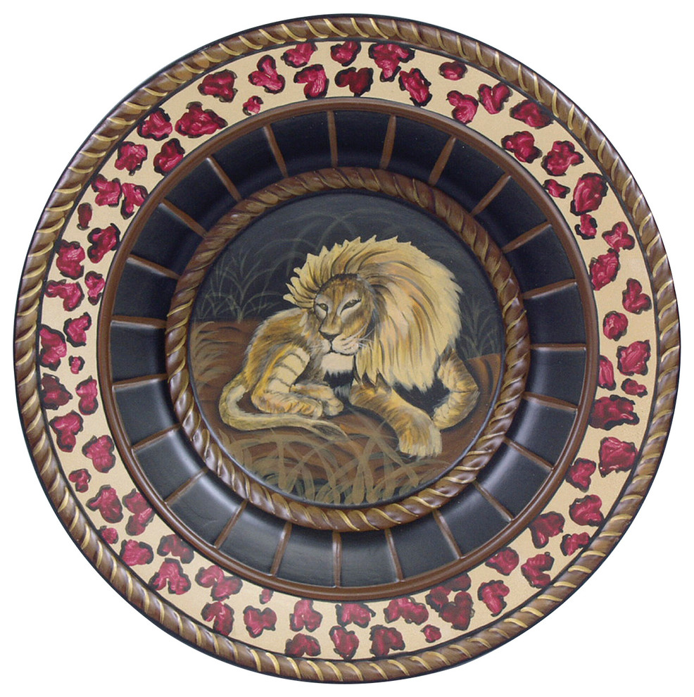 Lion Plate - Traditional - Decorative Plates - by Orchard Creek Designs ...