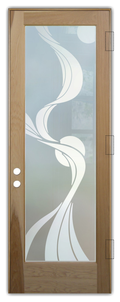 Front Door - Ribbon Reflection Moons - Fiberglass Smooth - 30" x 80 ...