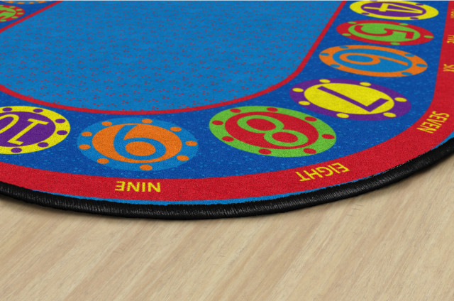 Flagship Carpets FE295-33A 6'x8'4" Number Circles Educational Rug ...
