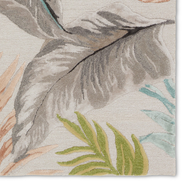 Jaipur Living Medley Handmade Floral Gray/Green Area Rug, 10'x14 ...