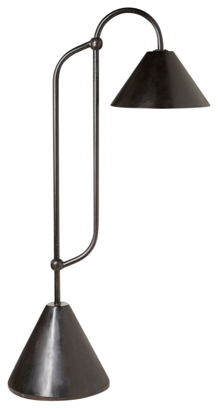 Black Iron Barn Lamp - Industrial - Table Lamps - by BoBo Intriguing ...