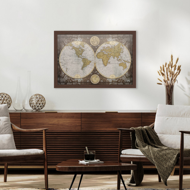 World Map Artwork - Contemporary - Prints And Posters - by Paragon ...