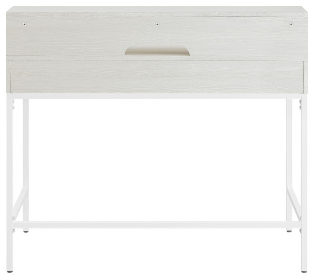 Contempo 40" Desk With 2 drawers and shelf hutch - Contemporary - Desks ...
