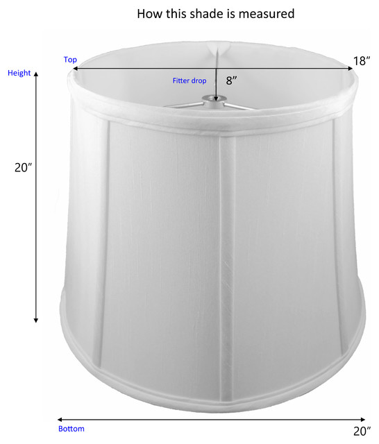 Hewlette Drum Lampshade, 20"x18"x20" - Lamp Shades - by American ...