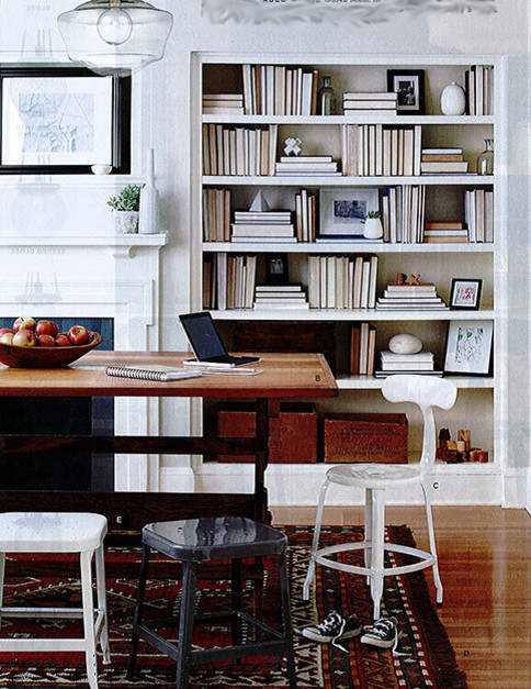 When staging a bookcase goes too far...