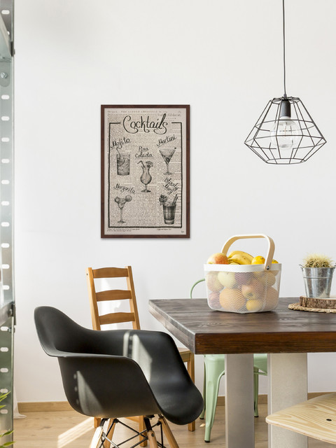 "Cocktail Menu" Framed Painting Print, 24"x36" - Contemporary - Prints ...