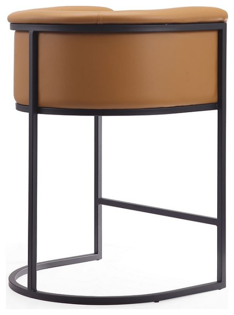 Cosmopolitan Counter Stool, Camel and Black - Contemporary - Bar Stools ...