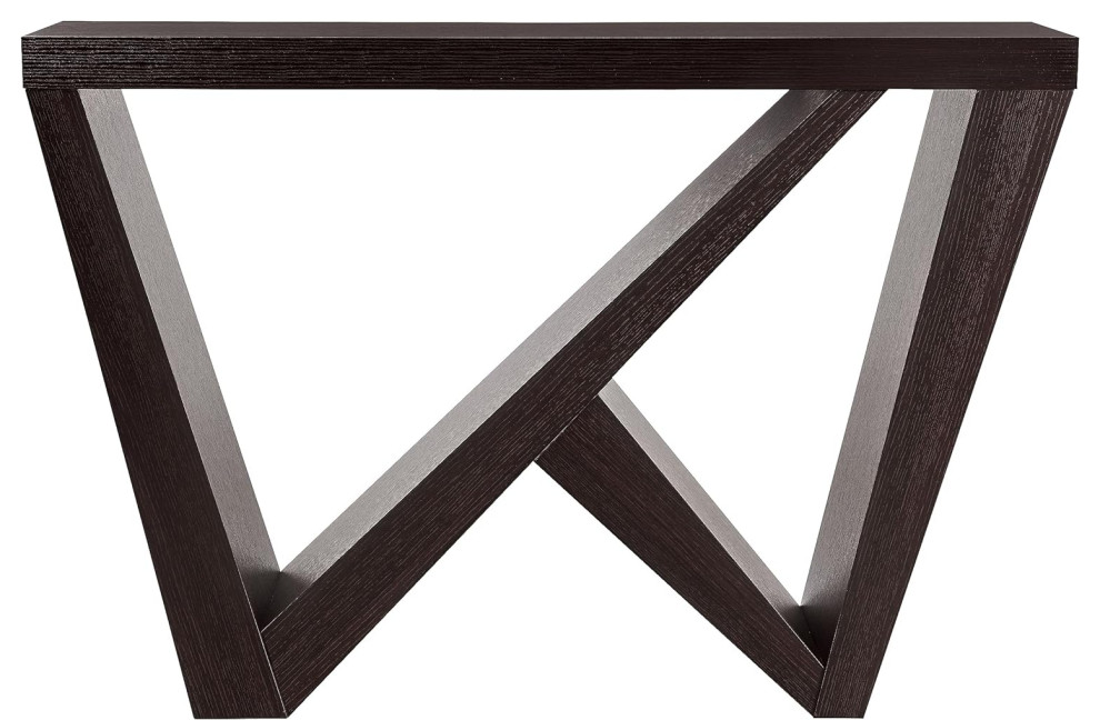 Modern Console Table, Unique W-Shaped Legs With Rectangular Top ...