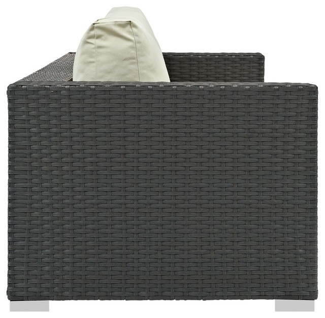 Modern Contemporary Urban Design Outdoor Patio Balcony Sofa, Beige ...