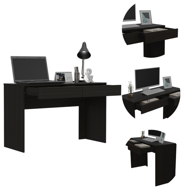 Acanto Computer Desk with 2 Drawers - Transitional - Desks And Hutches - by DEPOT ESHOP LLC | Houzz