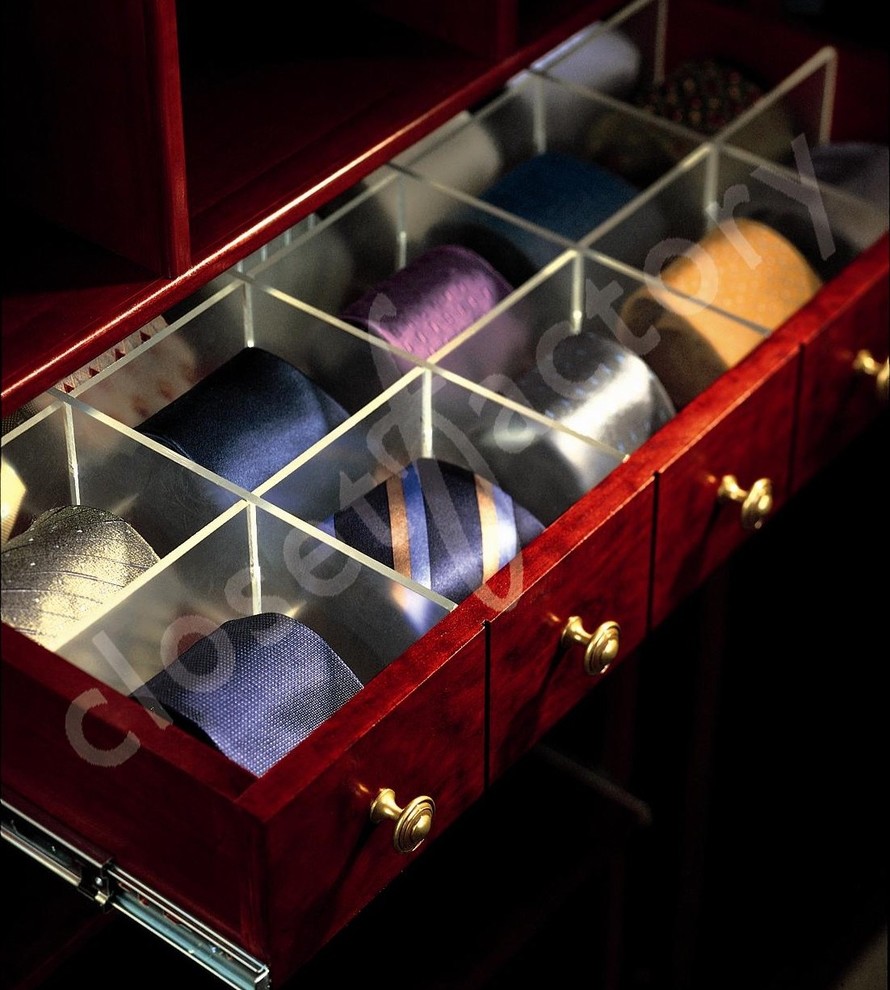 Tie Drawer Custom designed and manufactured - Traditional - Wardrobe ...