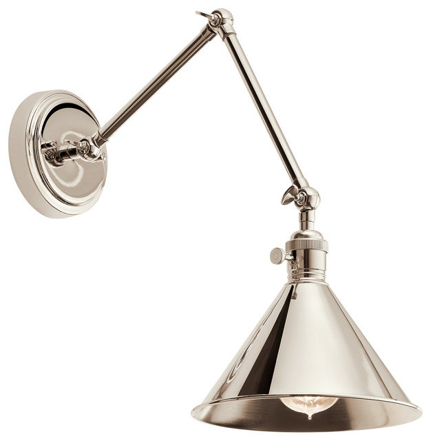 Kichler Ellerbeck 1 Light Wall Sconce - Industrial - Swing Arm Wall ...