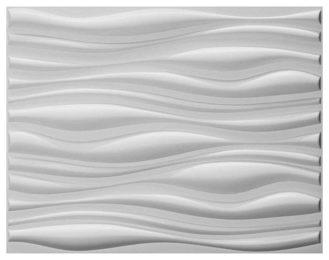 31.5"x24.6" Decorative Wave PVC 3D Wall Panels Textured 3D Wall ...