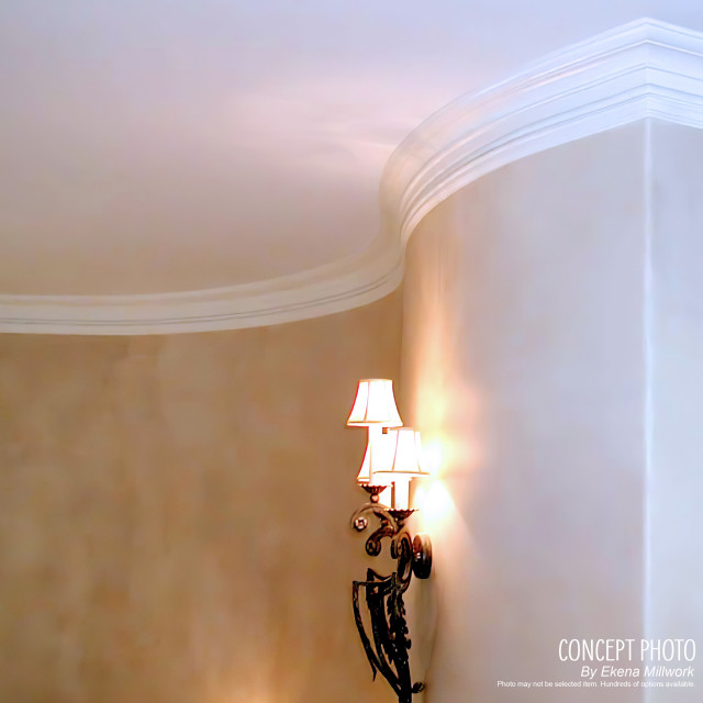 WM163 - 1 3/8"H x 11/16"D x 144"L Base Cap Flexible Moulding, 1 3/8"x11 ...