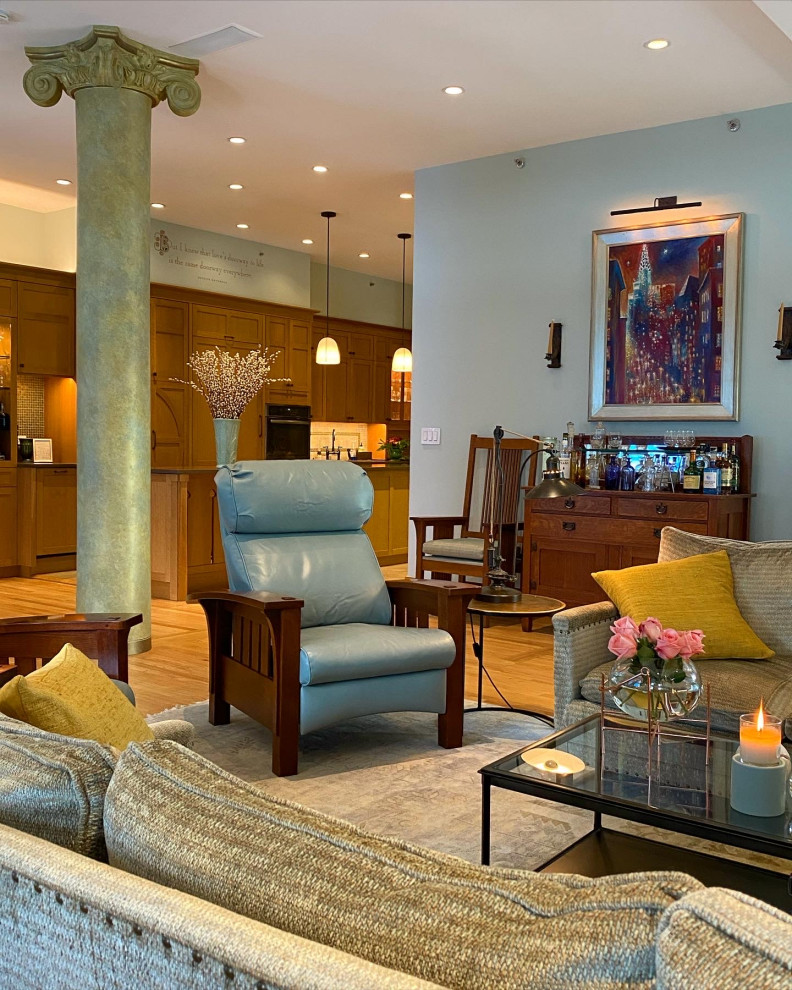 New York Arts & Crafts condo - Eclectic - Living Room - New York - by ...