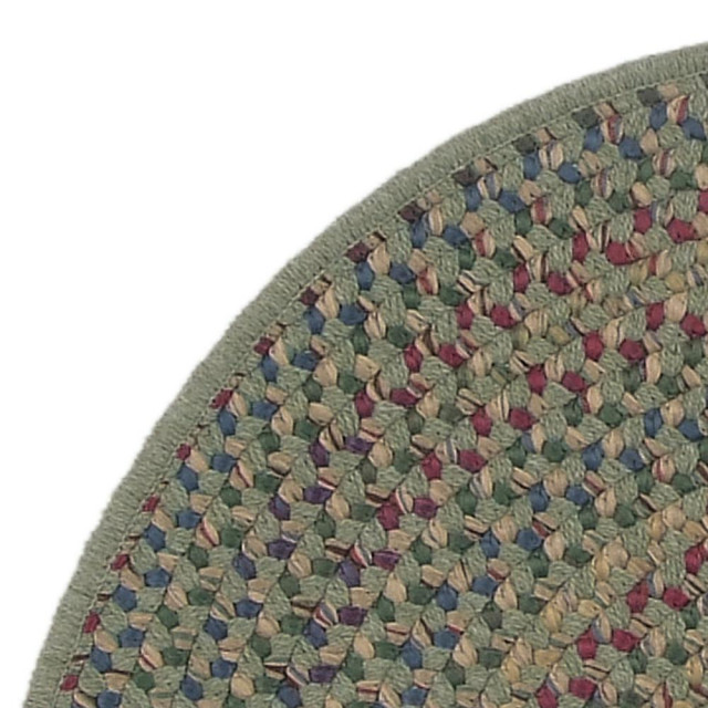 Rustic Braided Kitchen Slice Rug, Palm 1'6"x2'6" Slice Rug, Set of 2 ...