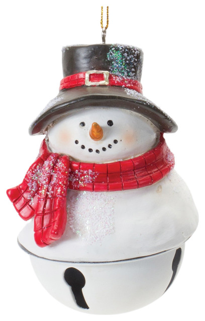 Snowman Sleigh Bell Ornament, 12-Piece Set - Christmas Ornaments - by ...