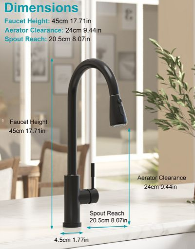 High Arc Stainless Steel Touch Control Kitchen Faucet with 2-Function ...