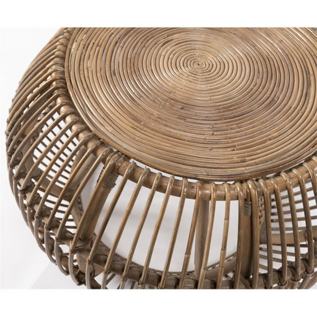 Trent Home Round Modern Wicker / Rattan Subalio Coffee Table in ...