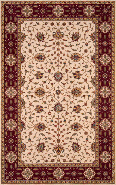 Persian Hand-Serged Rug, Ivory, 3'x5' - Traditional - Area Rugs - by ...
