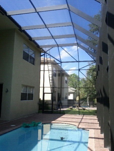 2-Story Screen Pool Enclosure West Palm Beach, Florida - Tropical ...