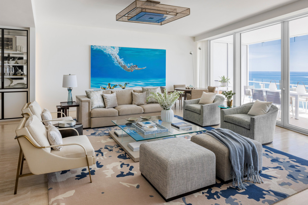 Surf Club II - Contemporary - Living Room - Miami - by WECSELMAN DESIGN ...