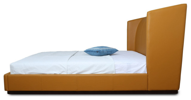 Manhattan Comfort Lenyx Upholstered Bed Frame, Queen - Contemporary ...