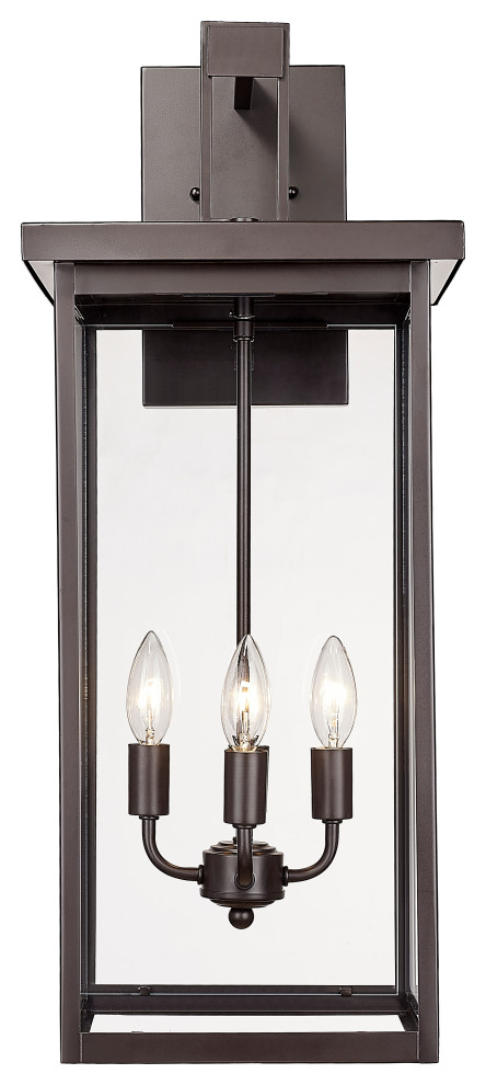 Barkeley Collection 4-Light 27" Tall Outdoor Fixture, Powder Coat ...