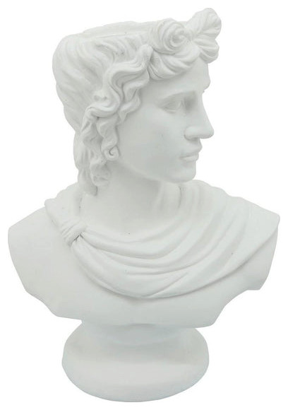 Benzara BM238194 20" Resin David Bust Accent Decor, White - Traditional ...