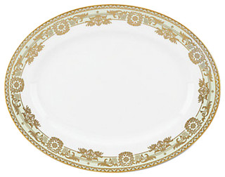 Marchesa Rococo Leaf Serving Platter - Traditional - Serving Dishes And ...