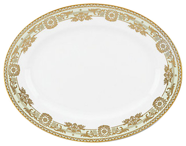 Marchesa Rococo Leaf Serving Platter - Traditional - Serving Dishes And ...