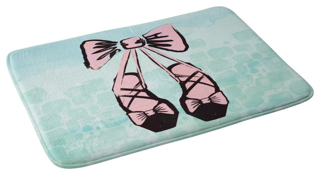 Dash And Ash Ballet PrInc.ess Memory Foam Bath Mat, 34"x21 ...