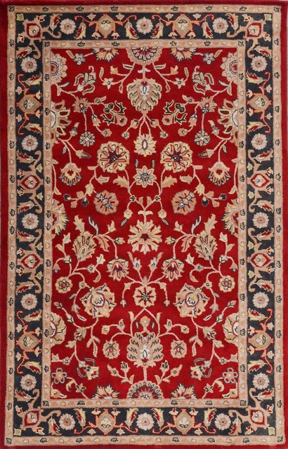 Jasmine Rug JA03-RED, 2.6x9.0 - Traditional - Area Rugs - by Moti | Houzz
