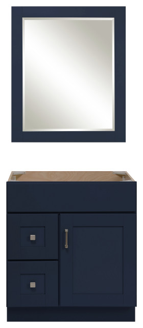Blue Topaz 30" 1 Door 2 Drawer Left Vanity - Transitional - Bathroom ...