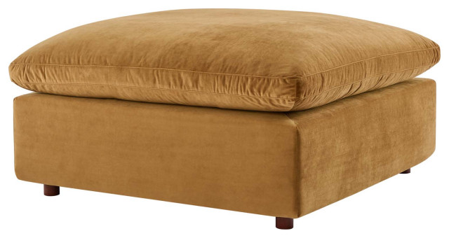 Sectional Sofa Set, Velvet, Brown, Modern, Living Lounge Hotel Lobby ...